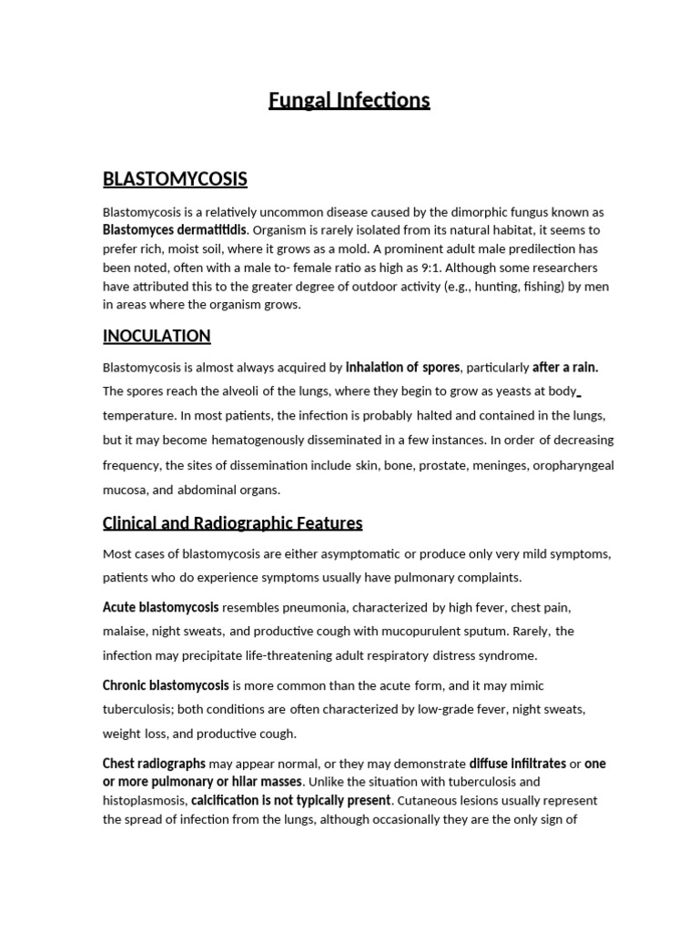 Fungal Infections | PDF