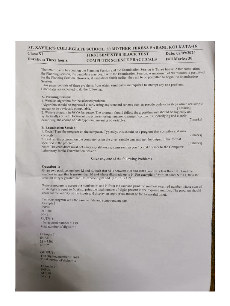 2024-25 Computer Science Semester 1 Practicals | PDF