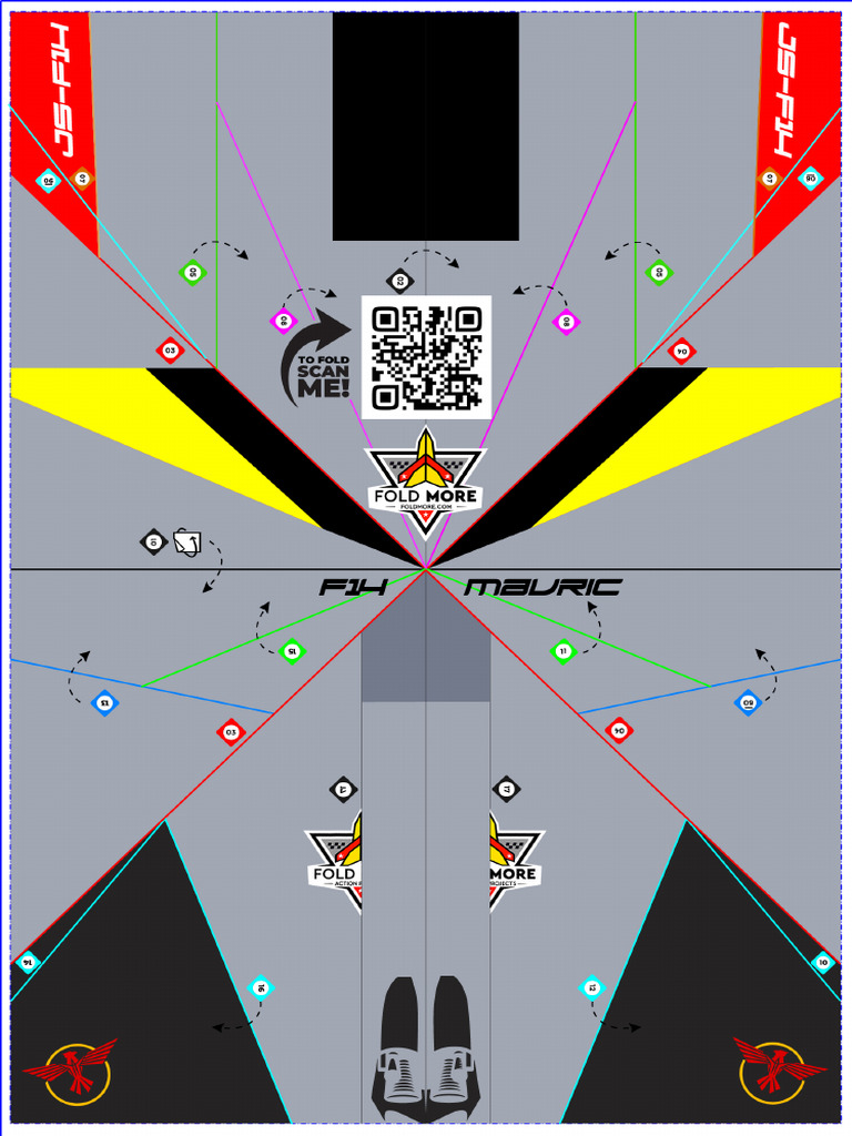 F 14 Mav Paper Airplane Template wt9rkq | PDF