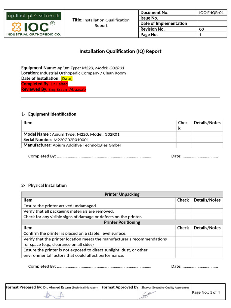 Environmental Verification Report (EVR) | PDF