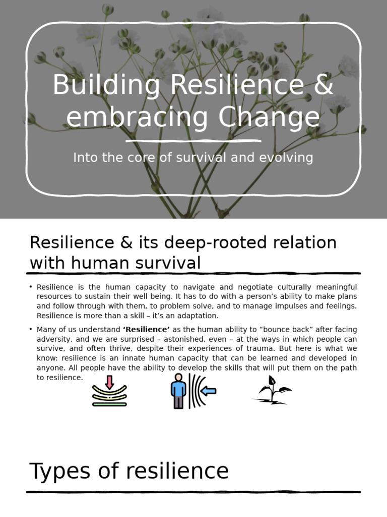 Building Resilience and Embracing Change | PDF