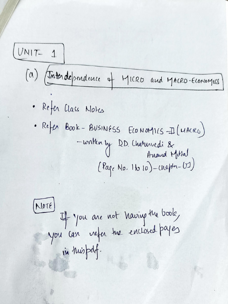 Economics Unit 1 Part 1 | PDF