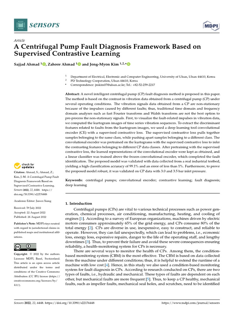 4 A Centrifugal Pump Fault Diagnosis Framework Based On Supervised ...