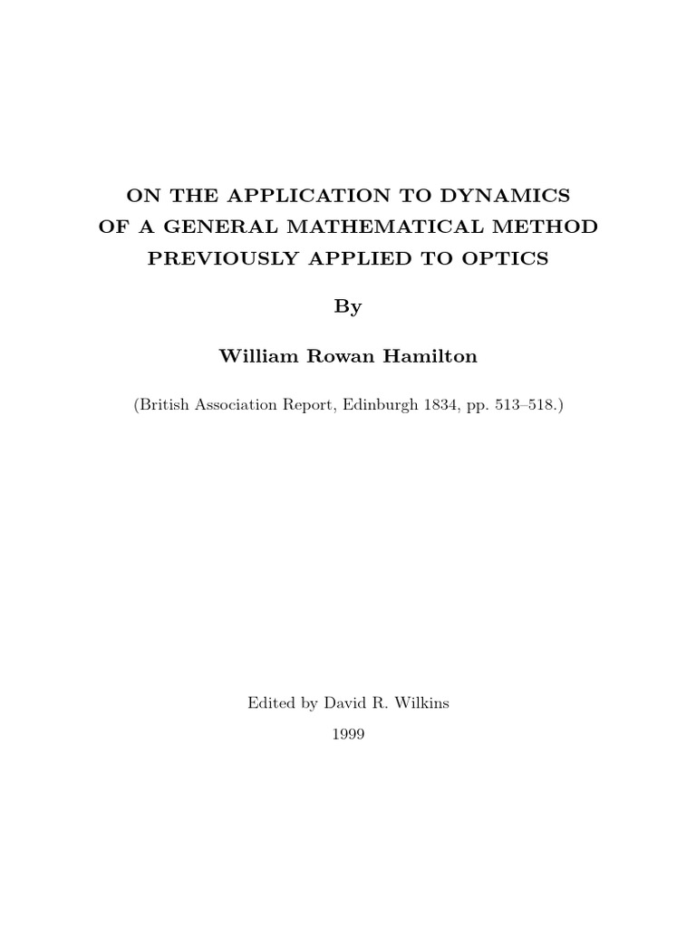 Hamilton Overview | PDF