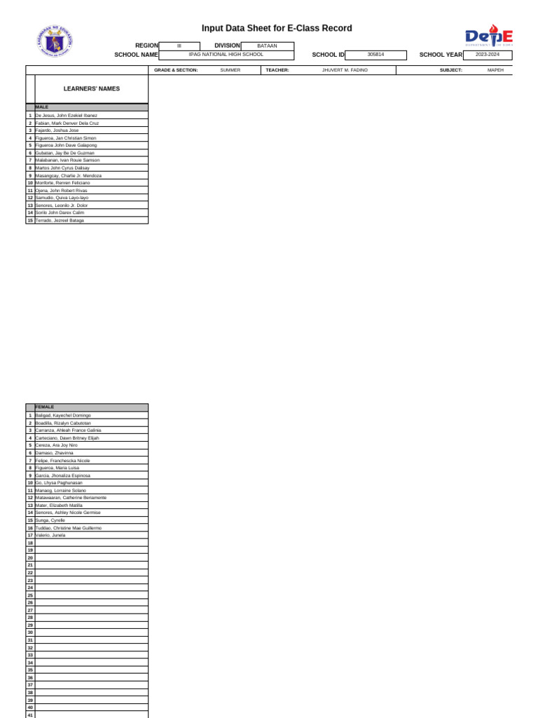 Mapeh 7 Summer Final | PDF