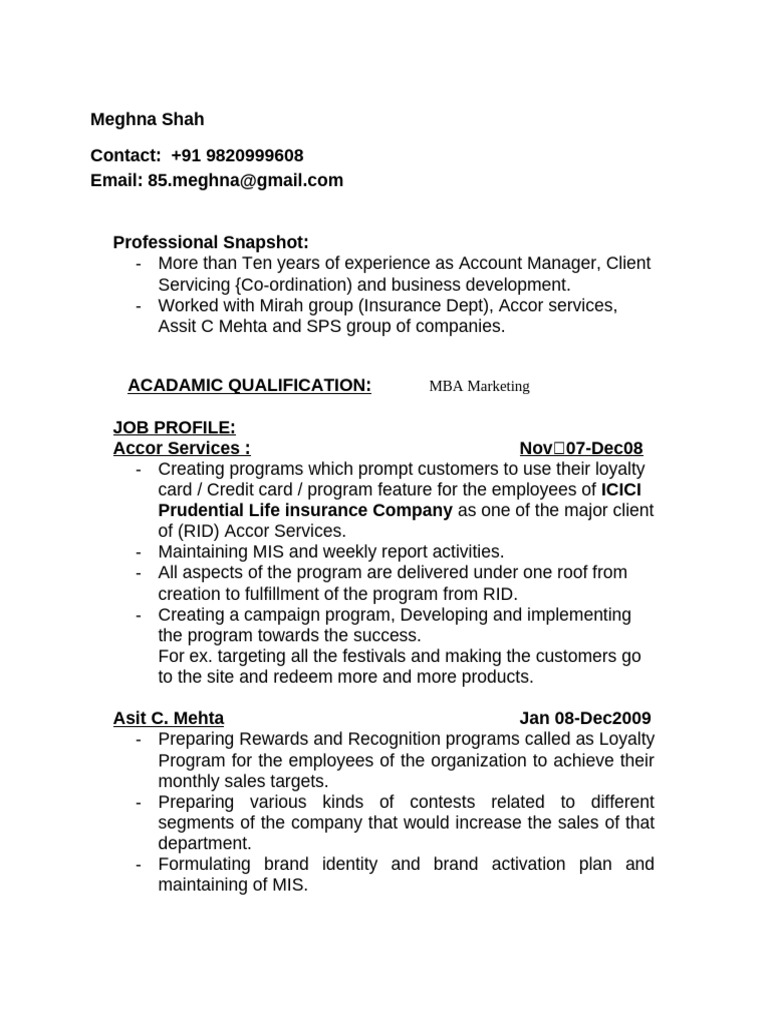 Meghna Resume | PDF