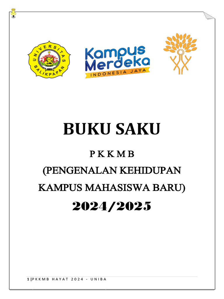 01 Buku Saku Universitas Balikpapan 2024 | PDF