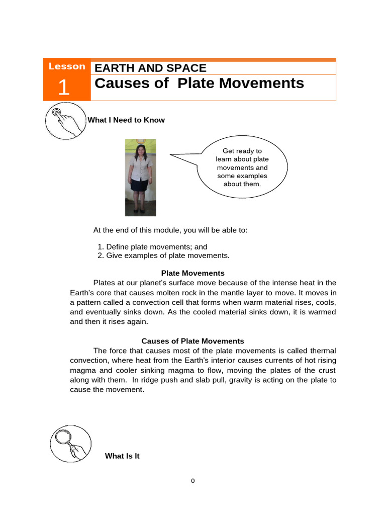 Causes of Plate Movements: Earth and Space | PDF