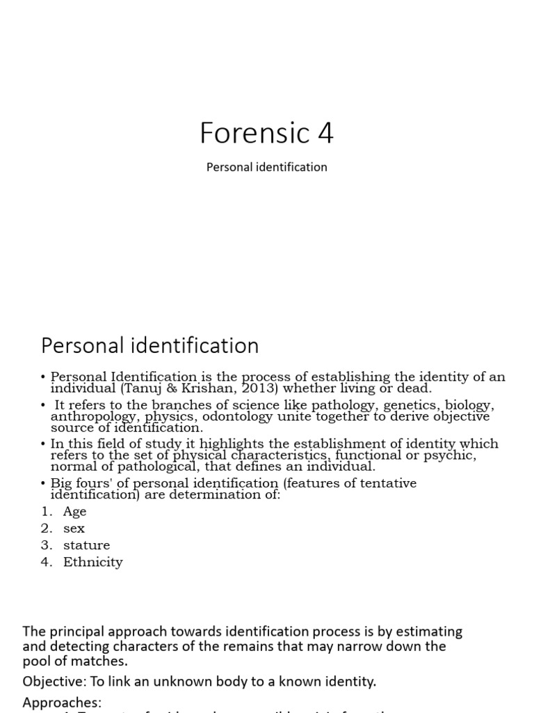 Forensic 4 Prelim | PDF