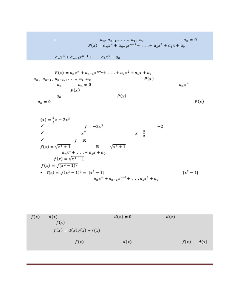Polynomial Function | PDF