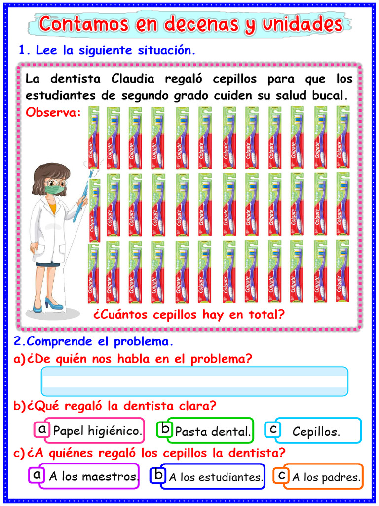 Actividades de conteo para primer grado | PDF | Artes del Lenguaje y ...