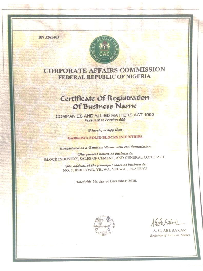 GARKUWA CAC - Comp | PDF