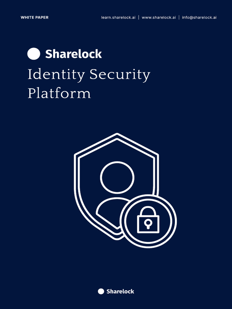 Sharelock Identity Security Platform - Overview | PDF