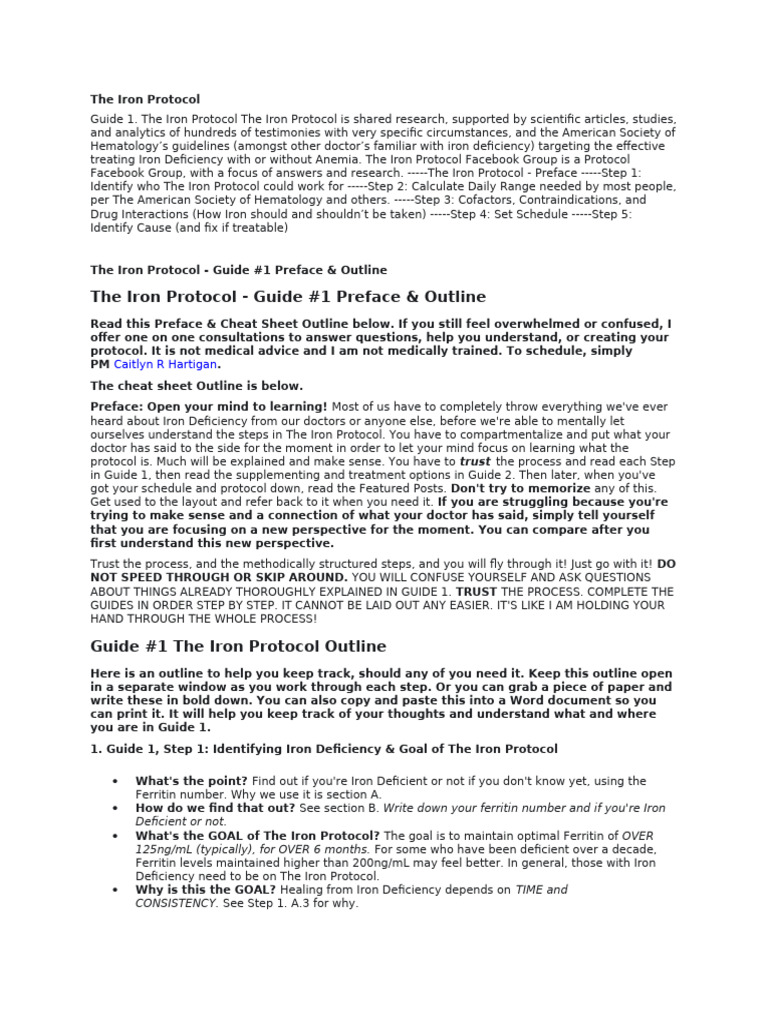 The Iron Protocol Guides 1-7 | PDF