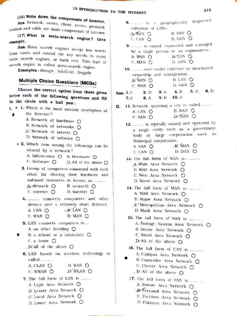 Class-9 Ch-13 Computer Mcqs | PDF