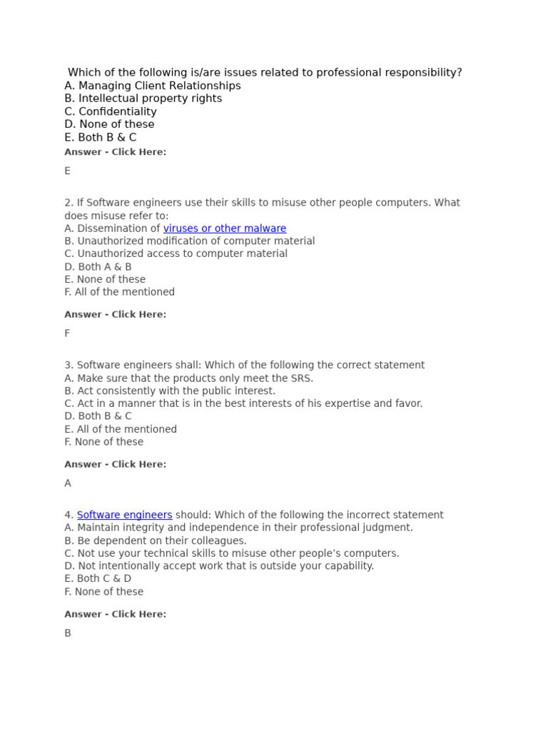 Software Engineering Responsibilities and Models | PDF | Software ...