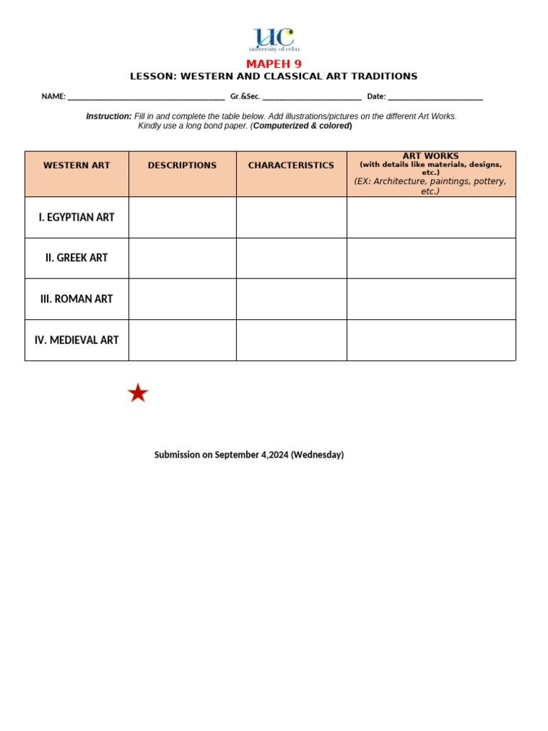 Art9 Lesson1 Western Classical Art Traditions | PDF