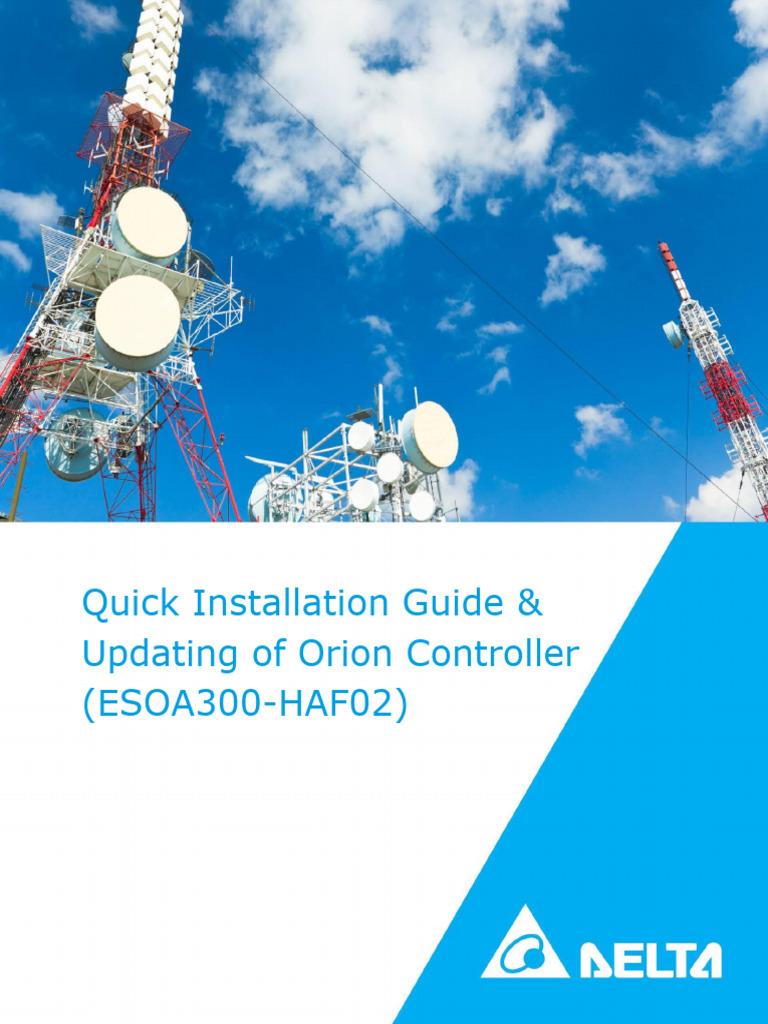 Quick Installation - Controller Update - ESOA300-HAF02 R00 | PDF