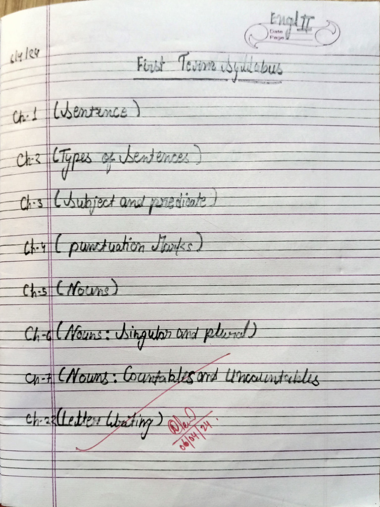 Class-3rd English Grammar | PDF