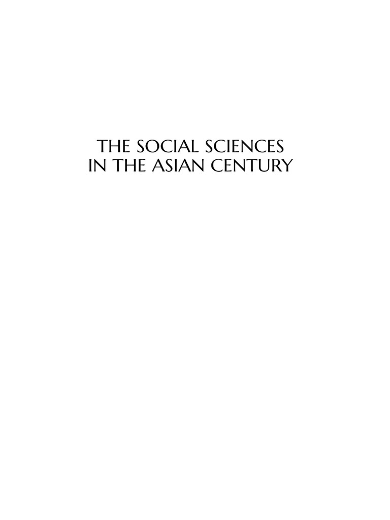 The Social Sciences in The Asian Century | PDF