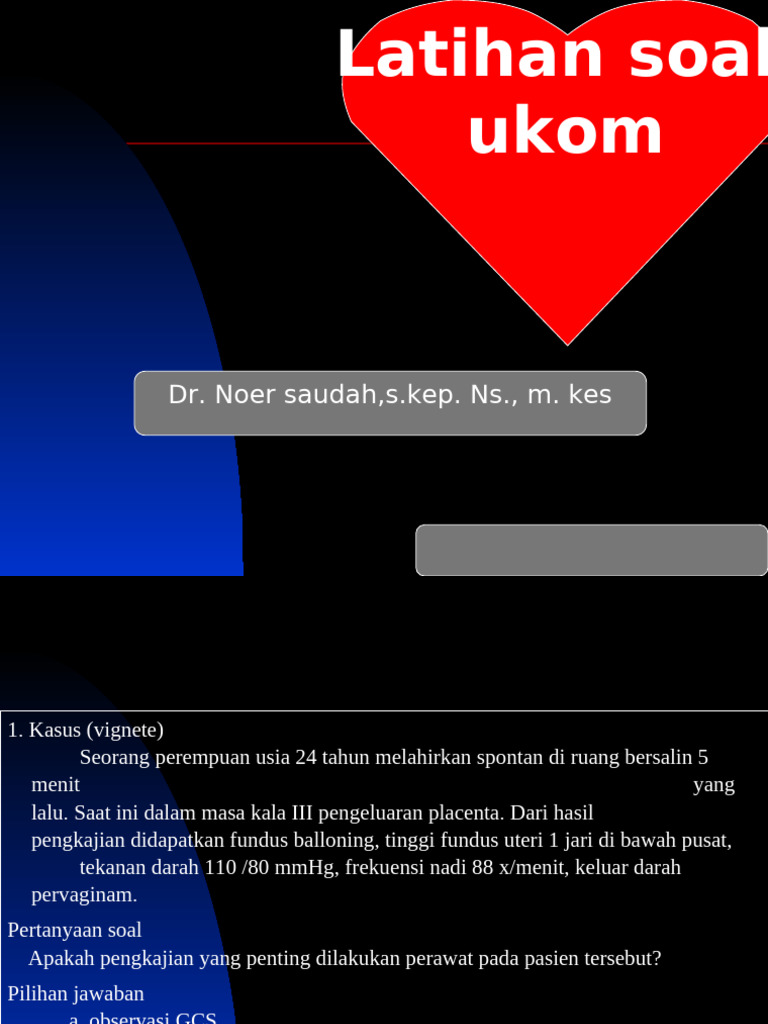 Soal Ukom Sinergi | PDF