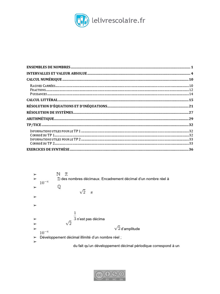 Maths - Livre du professeur Lelivrescolaire.fr - Chapitre 0 - Nombres ...