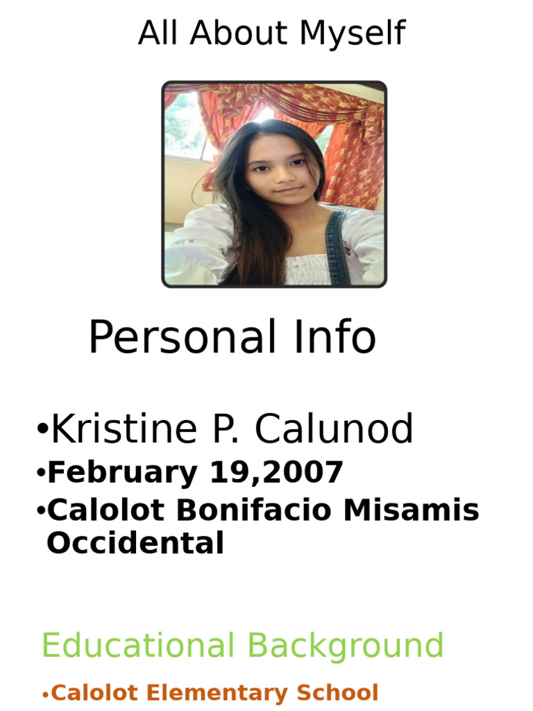 All About Myself | PDF