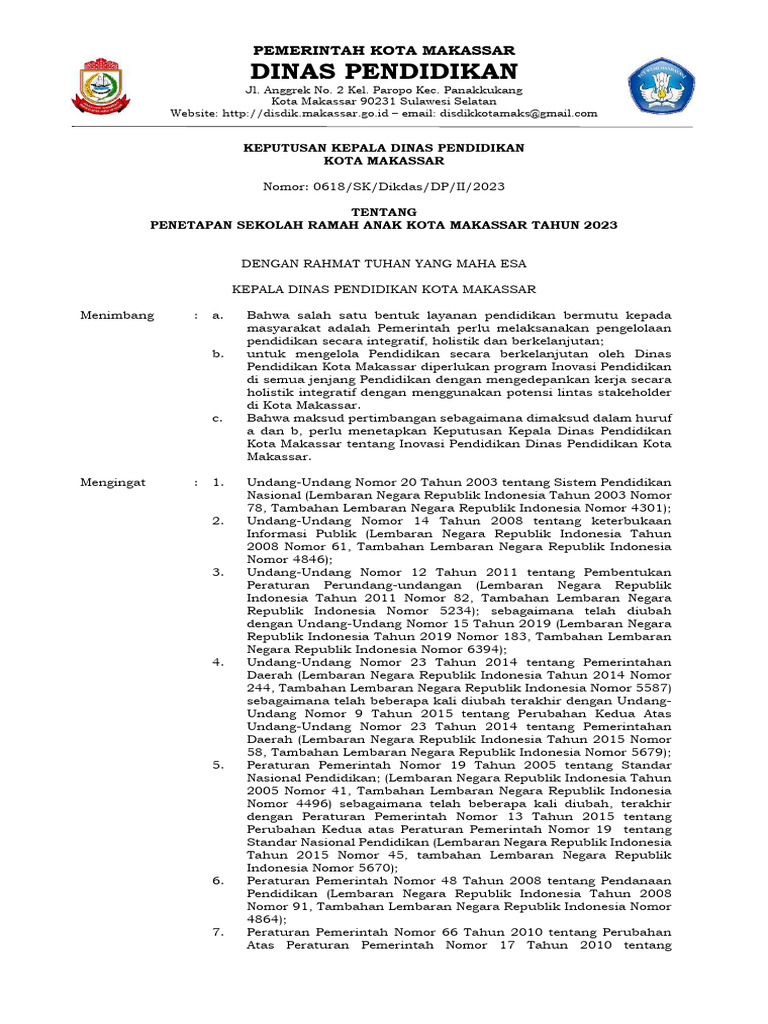 SK Sekolah Ramah Anak | PDF