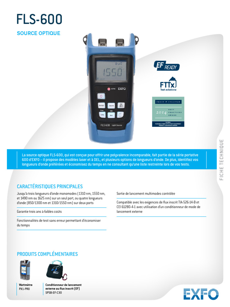 Exfo Spec-Sheet fls-600 V15-Se FR | PDF
