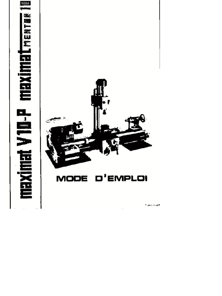 EMCO Maximat V10P Italiano o Frances | PDF