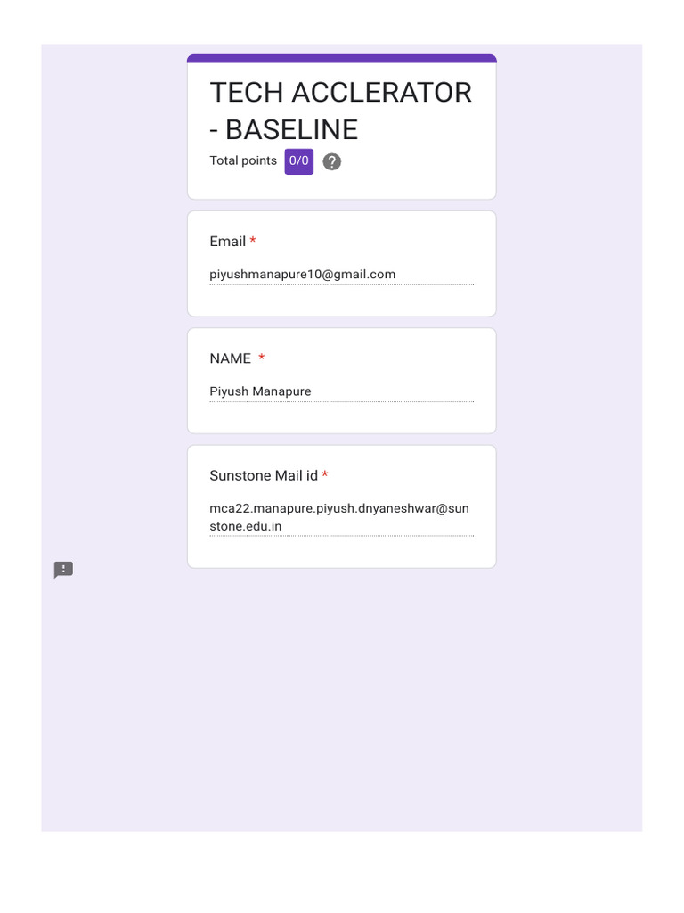 Tech Acclerator - Baseline | PDF