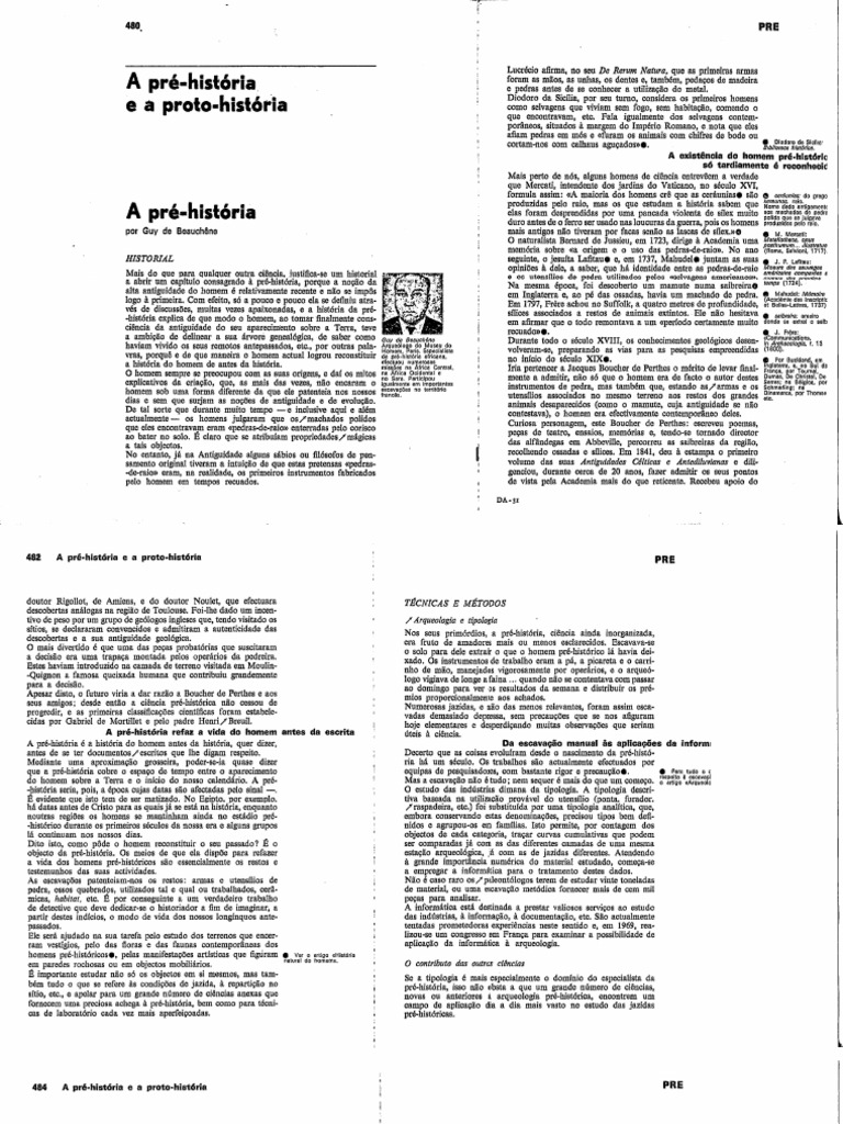 PR ®-Hist Ria e Proto-Hist Ria | PDF