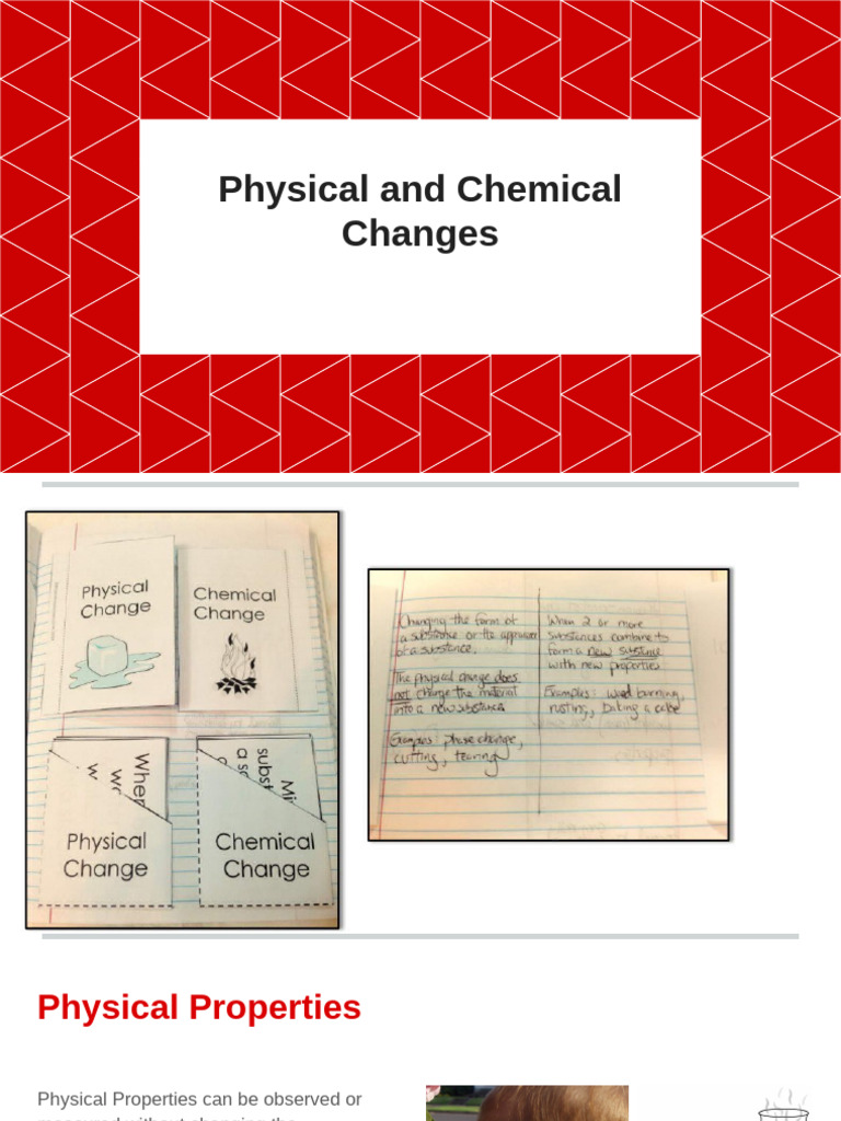 Physical and Chemical Changes | PDF