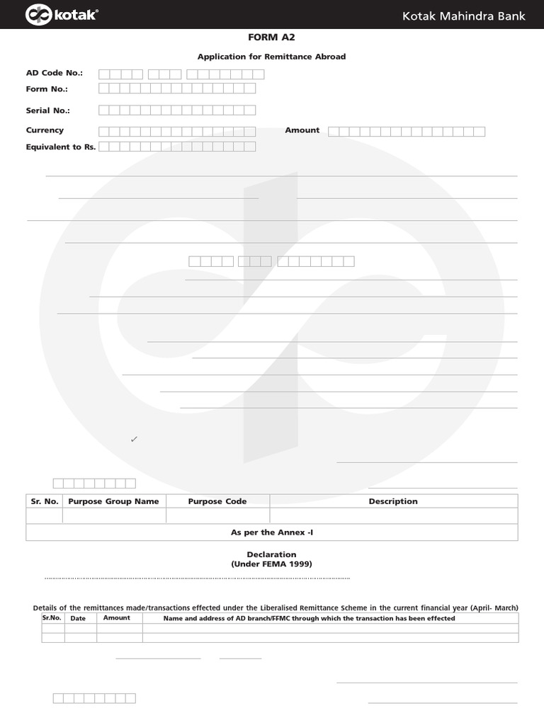Form A2 Cum Declaration April16 | PDF Form A2 Cum Declaration April16 | PDF