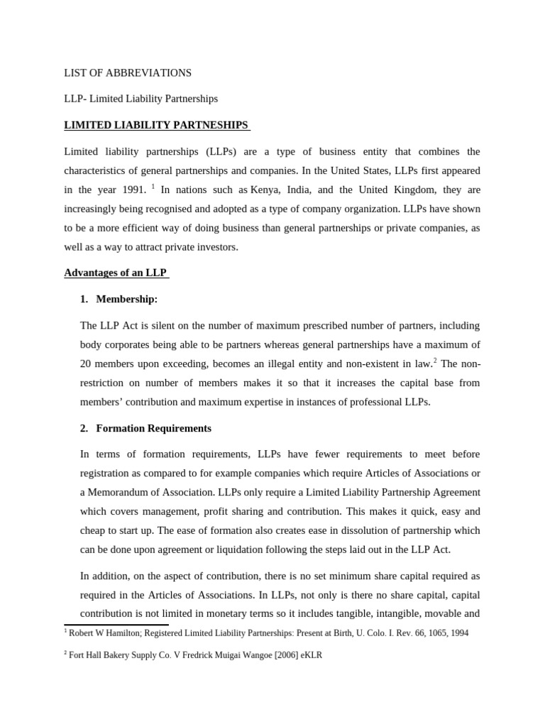LLPs LPM Projectwork Edited | PDF