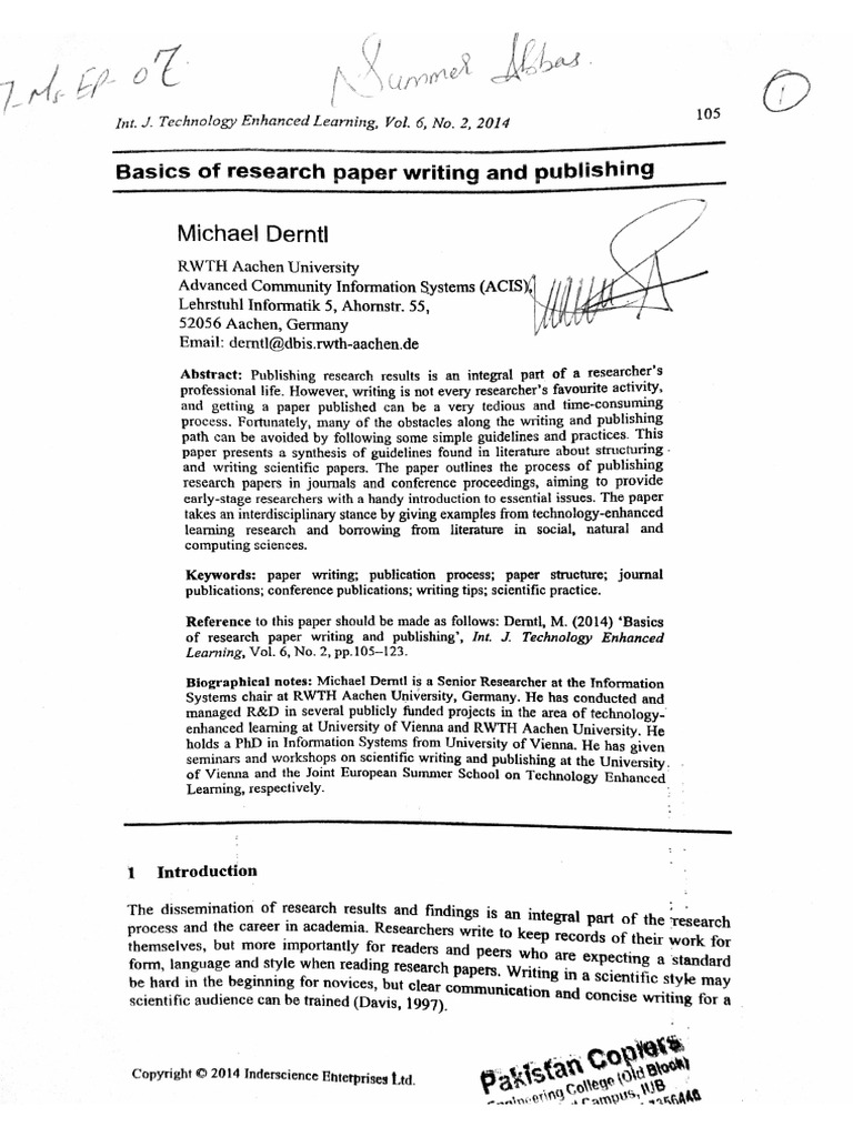 Research Notes | PDF