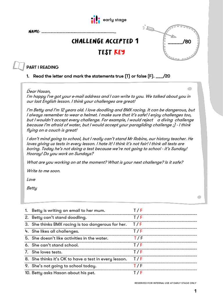 Ca Test 1 Key | PDF