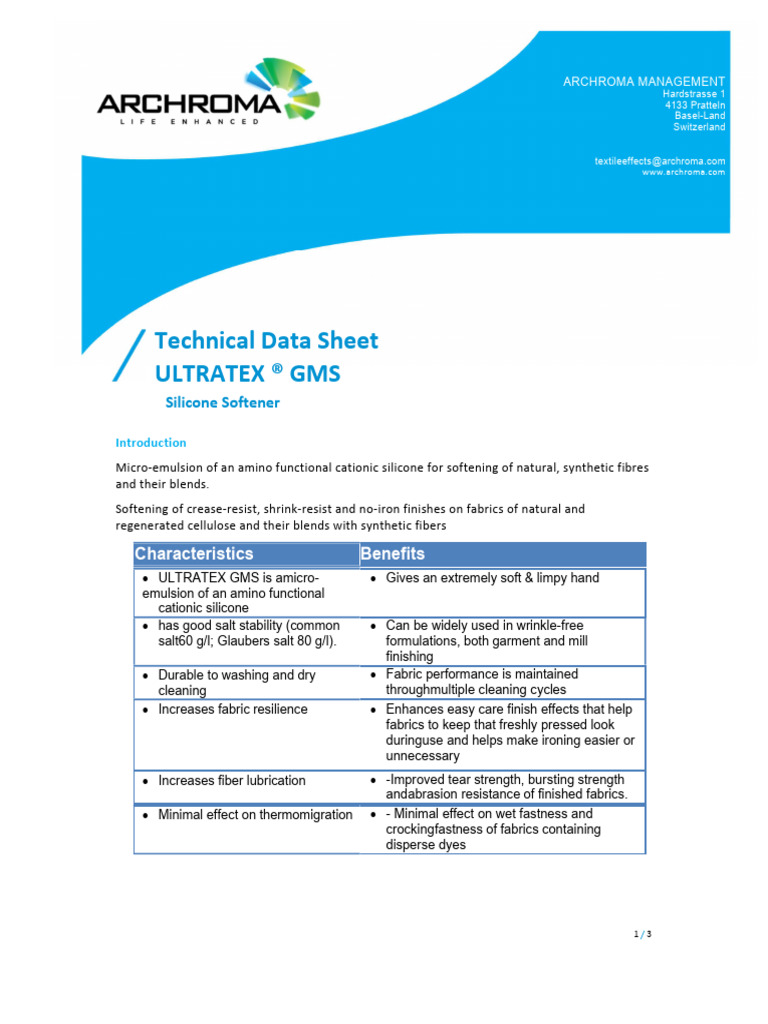 Ultratex GMS | PDF