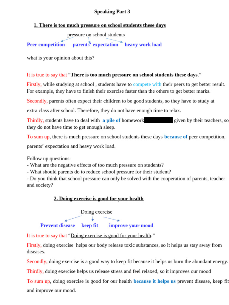 Speaking Part 3 2 | PDF