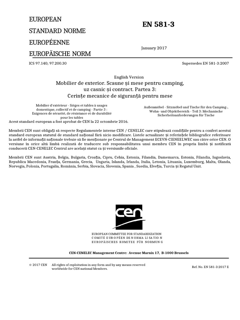 SIST-EN-581-3-2017 Traducere | PDF