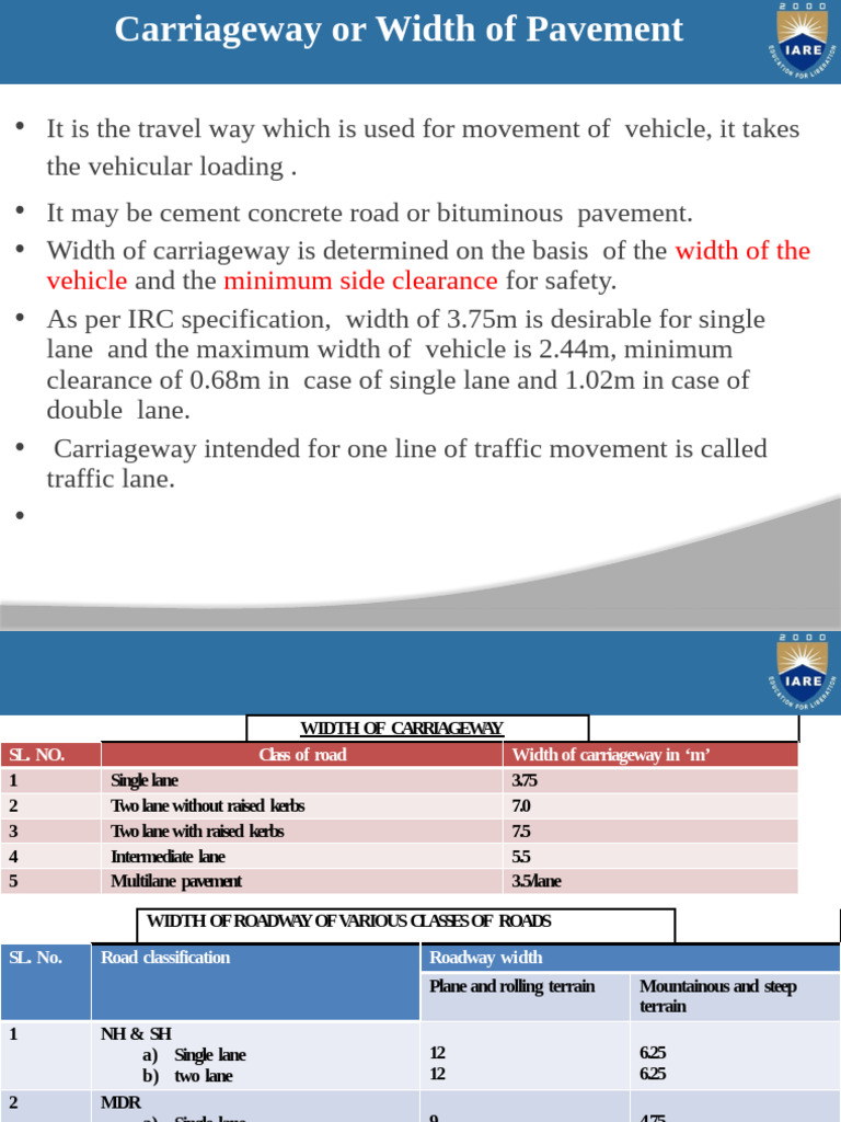 Carriageway | PDF