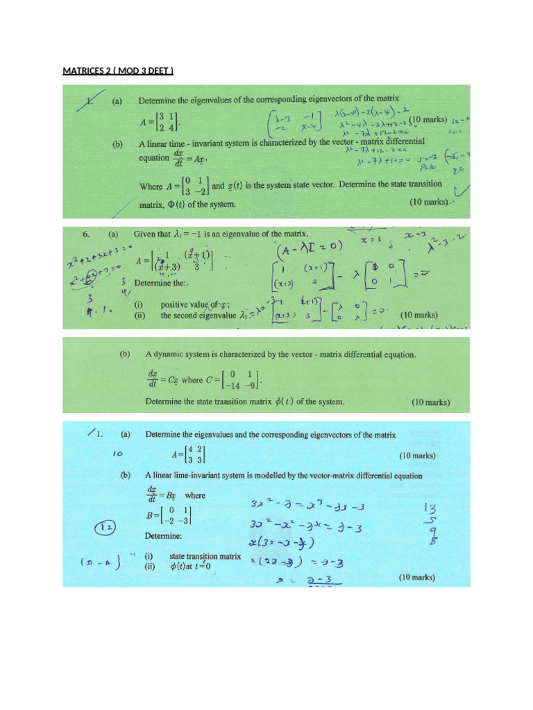 Matrices 2 Mod 3 | PDF