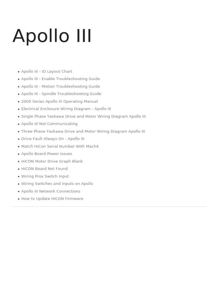 Apollo III | PDF