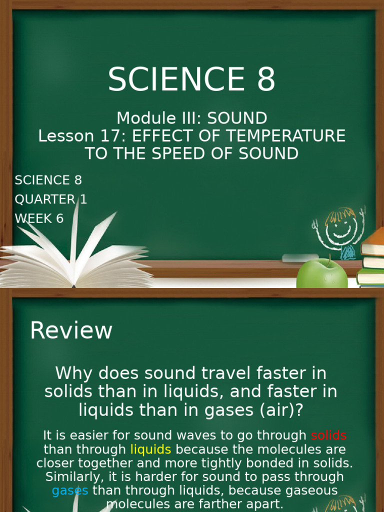 Temperature's Effect on Sound Speed | PDF | Sound | Teaching Methods ...