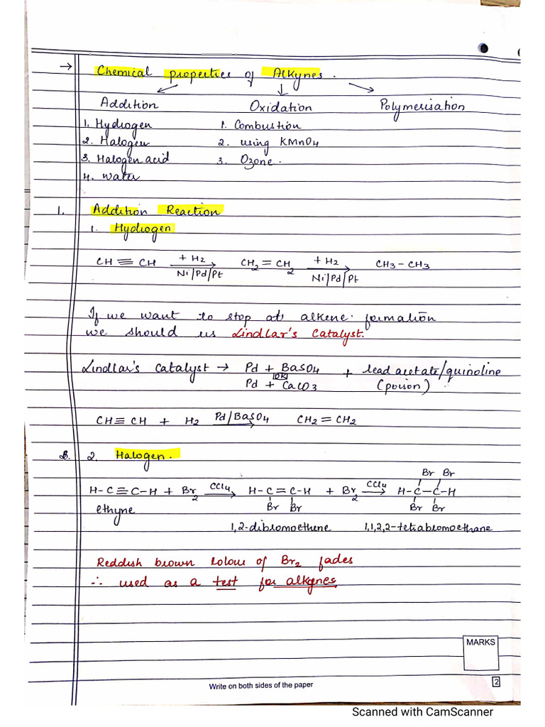 Alkyne Chem Prop | PDF
