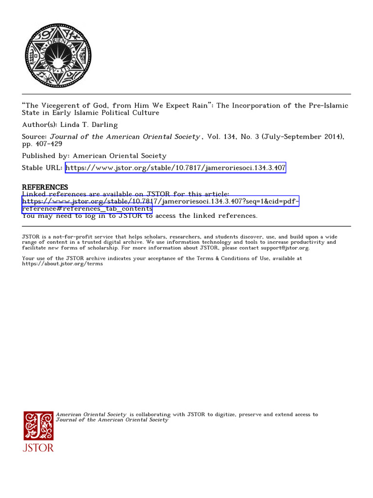 The Vicegerent of God From Him We Expect Rain The Incorporation of The ...