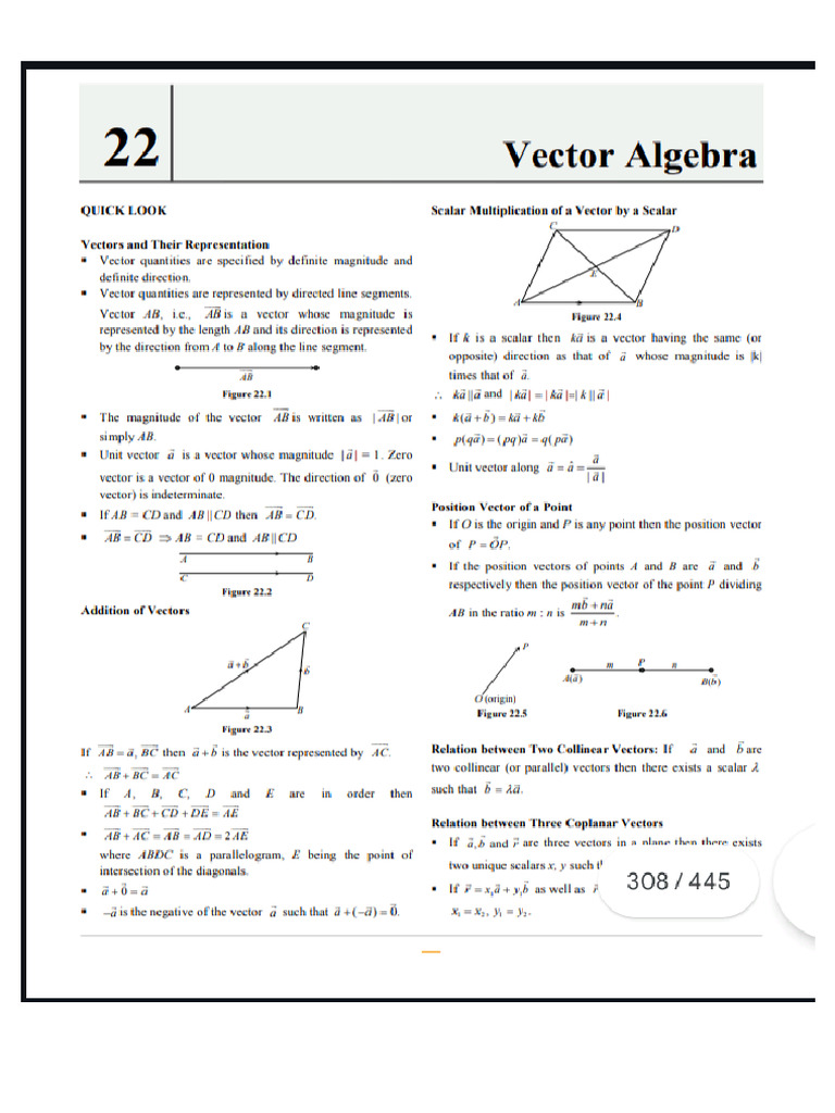 Vector algebra | PDF