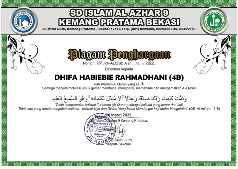 Dhifa 4B KH5 | PDF