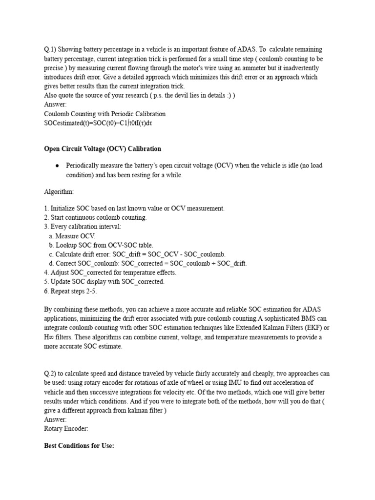 Answers of Electrical SAE Paper | PDF
