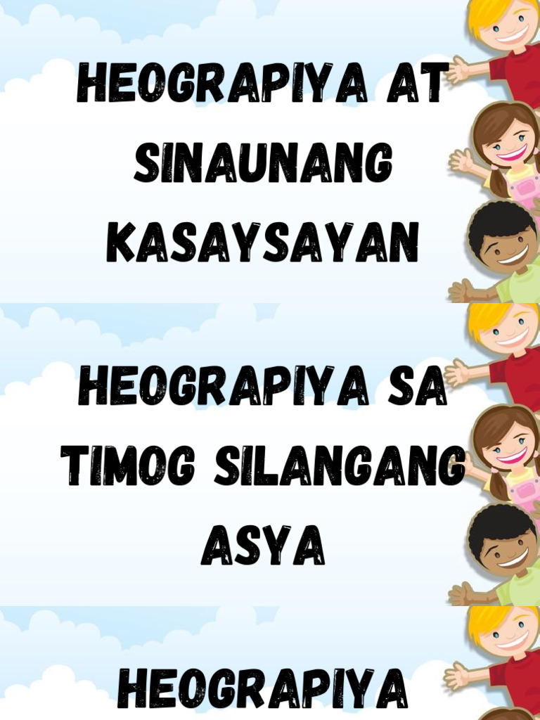Heograpiya at Sinaunang Kasaysayan | PDF